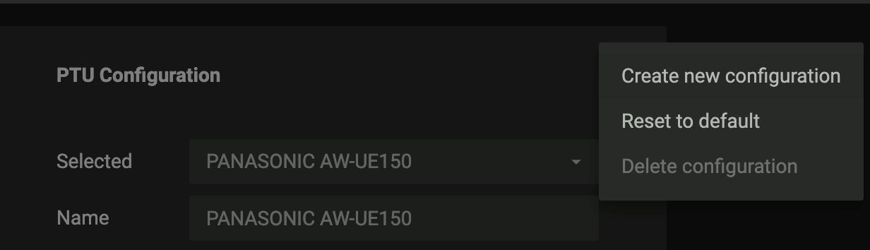 PTZ Quickstart (Panasonic) – Knowledge Base