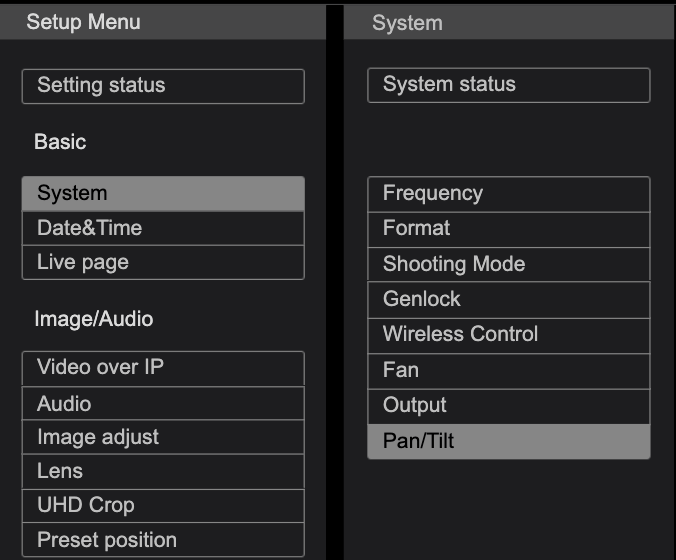 PTZ Quickstart (Panasonic) – Knowledge Base
